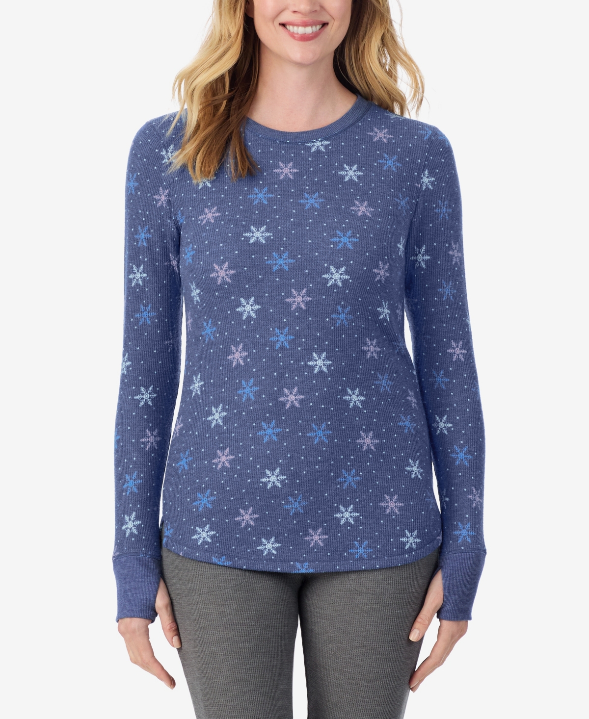 Click here for Cuddl Duds Womens Long Sleeve Top - Bluemulti prices