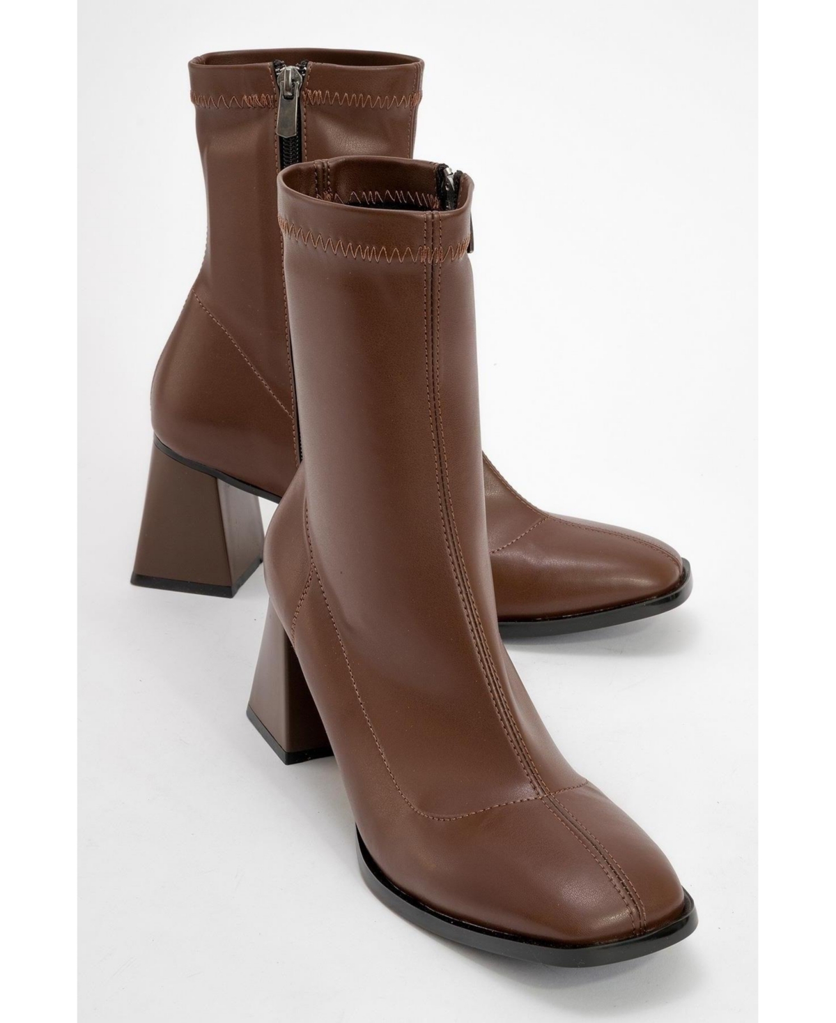 Click here for Prologue Shoes Plesa Chunky Heel Boot (Women) - Br... prices