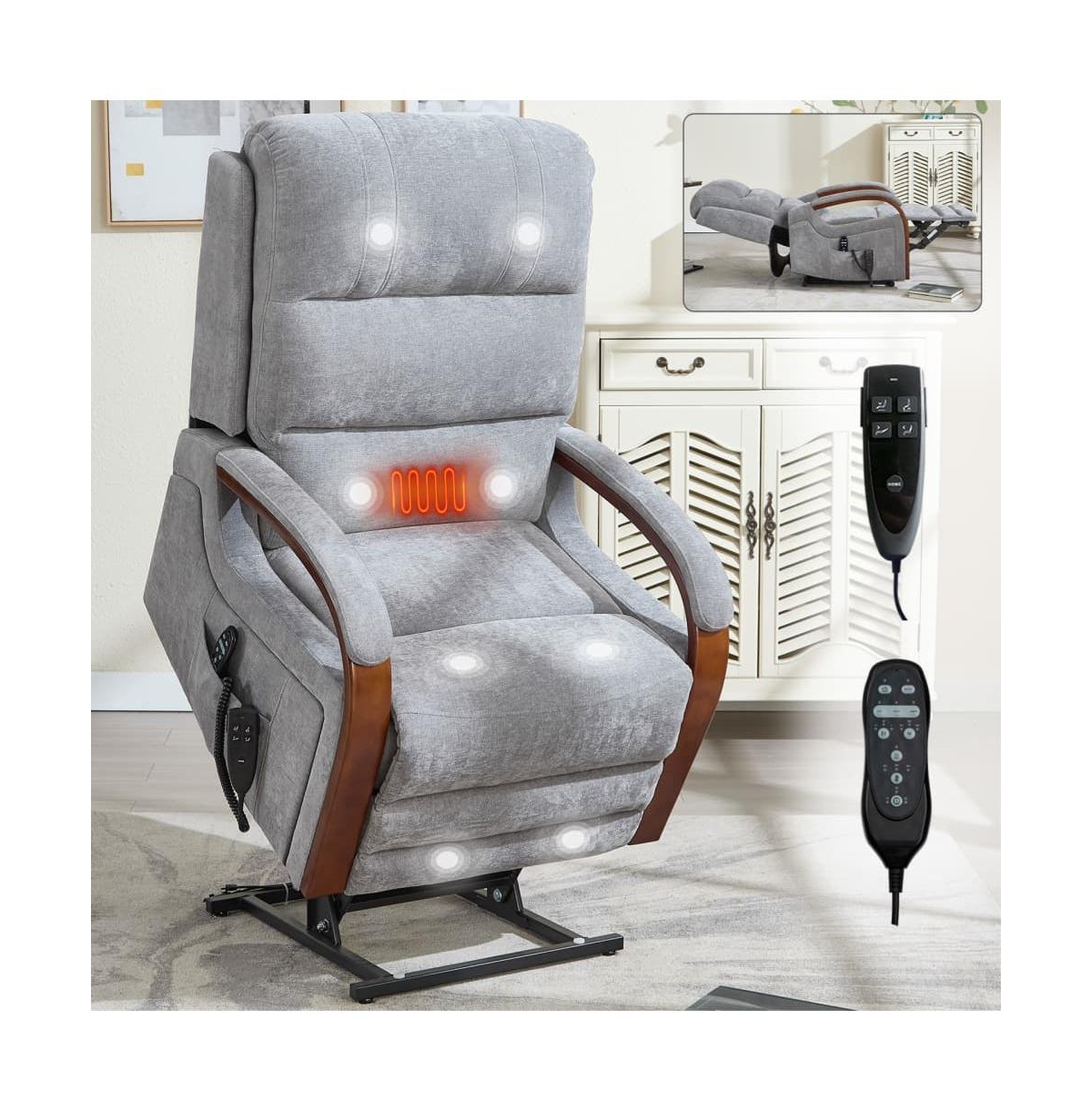 Click here for Maison Boucle Dual Motor Power Lift Recliner with... prices