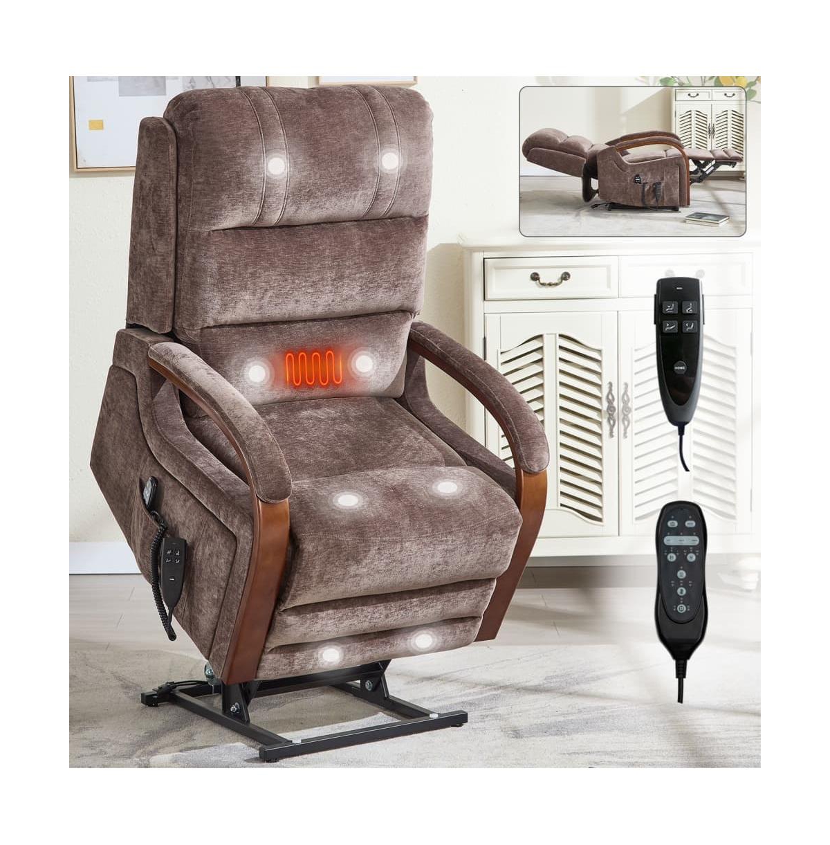 Click here for Maison Boucle Dual Motor Power Lift Recliner with... prices