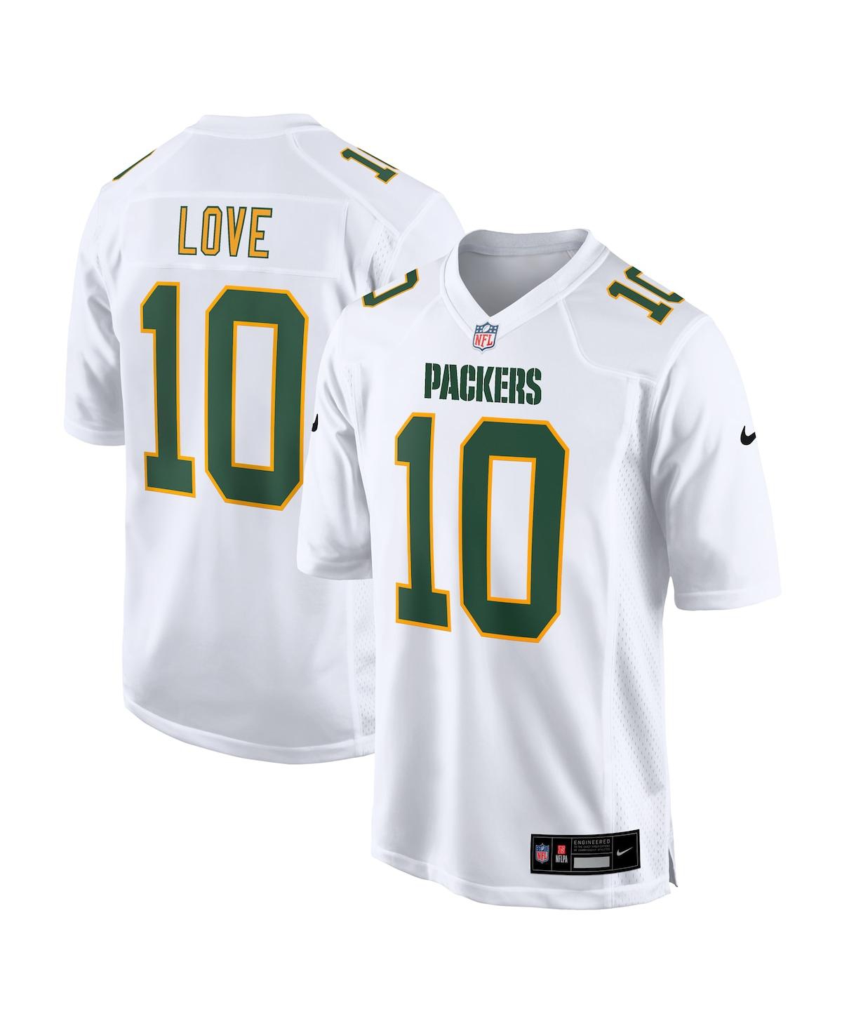 Click here for Nike Mens Jordan Love White Green Bay Packers Fash... prices