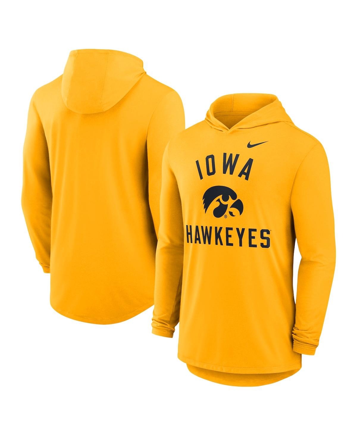 Click here for Nike Mens Gold Iowa Hawkeyes Classic Arch Tri-Blen... prices