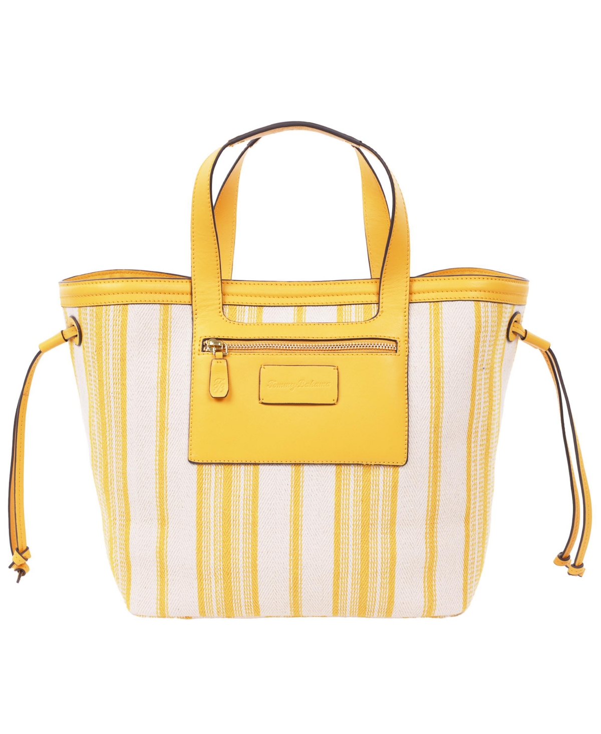Click here for Tommy Bahama Canvas Stripe Large Tote - Yellow prices
