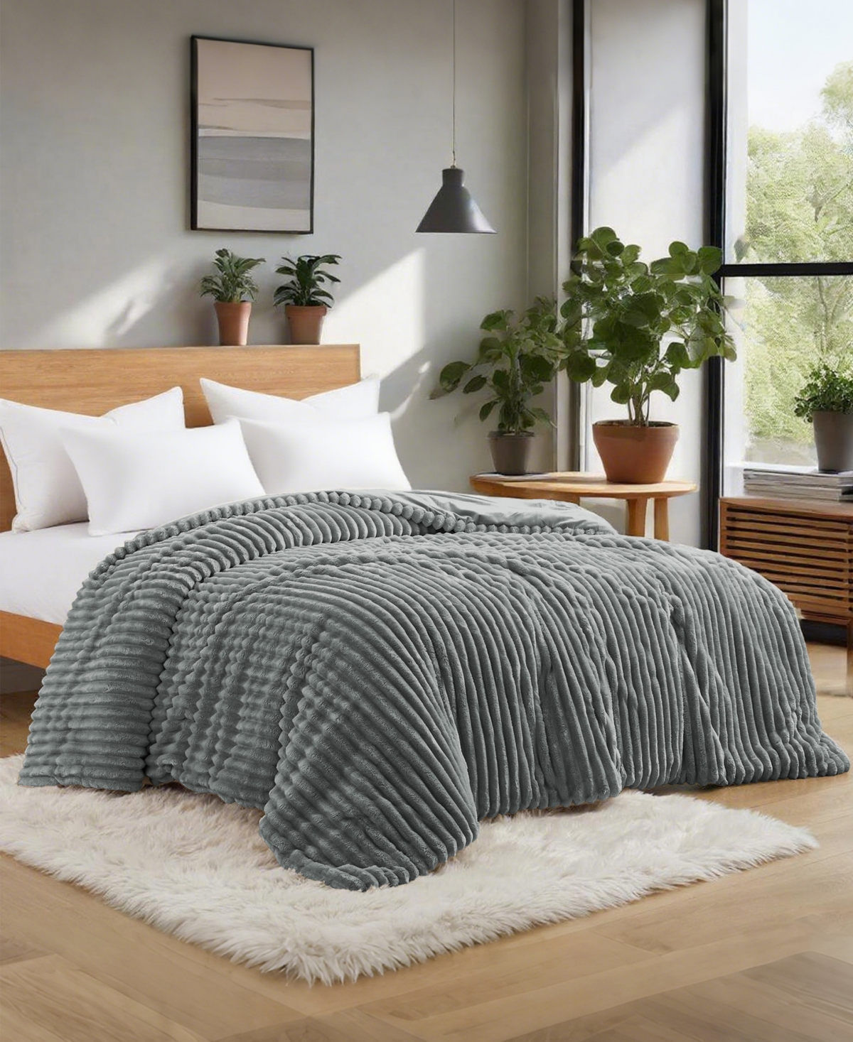 Click here for Unikome Year Round Plush Flannel Comforter  King -... prices