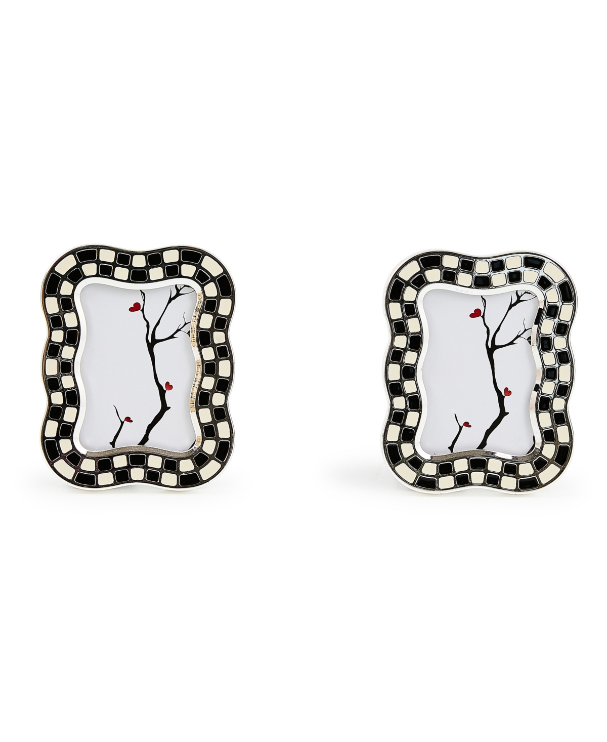 Click here for MacKenzie-Childs Wavy Check Silver Plated Frames... prices
