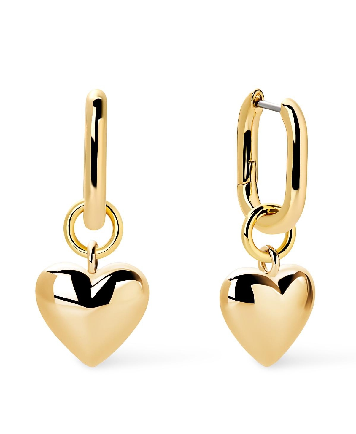 Ana Luisa Heart Earrings - Wesley Gold