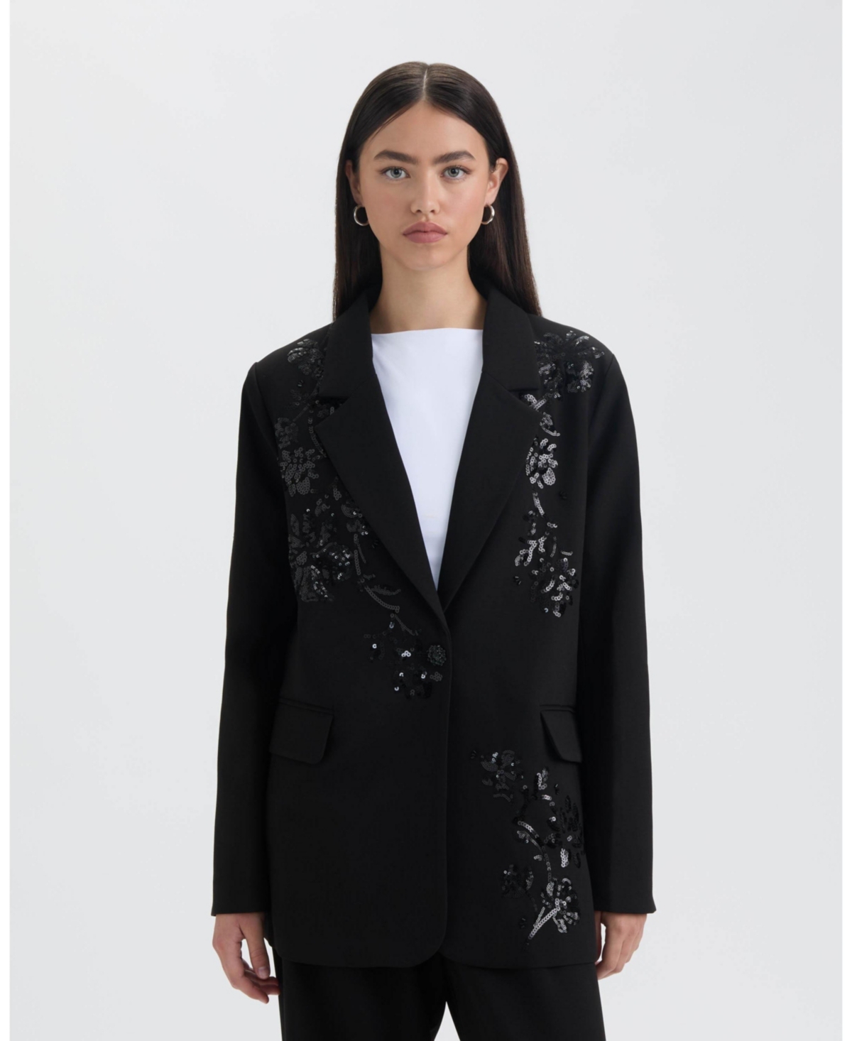 Click here for Nvlt Womens Sequin Blazer - Black prices