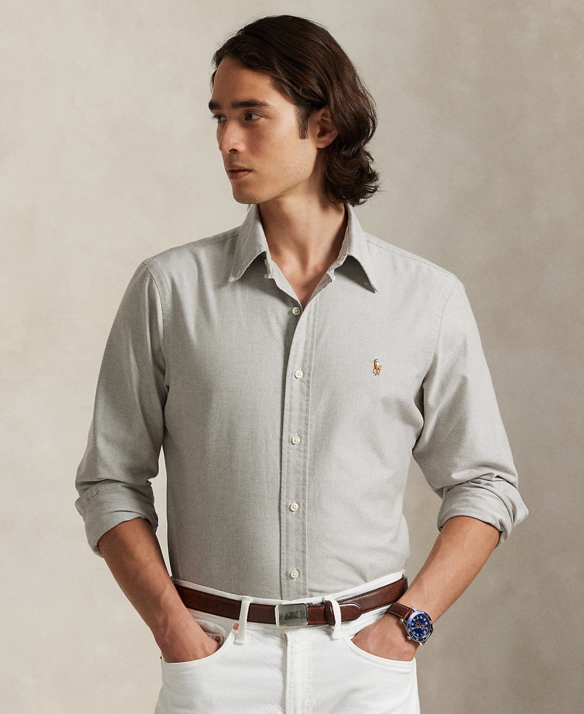 Click here for Polo Ralph Lauren Mens Classic-Fit Gingham Oxford... prices