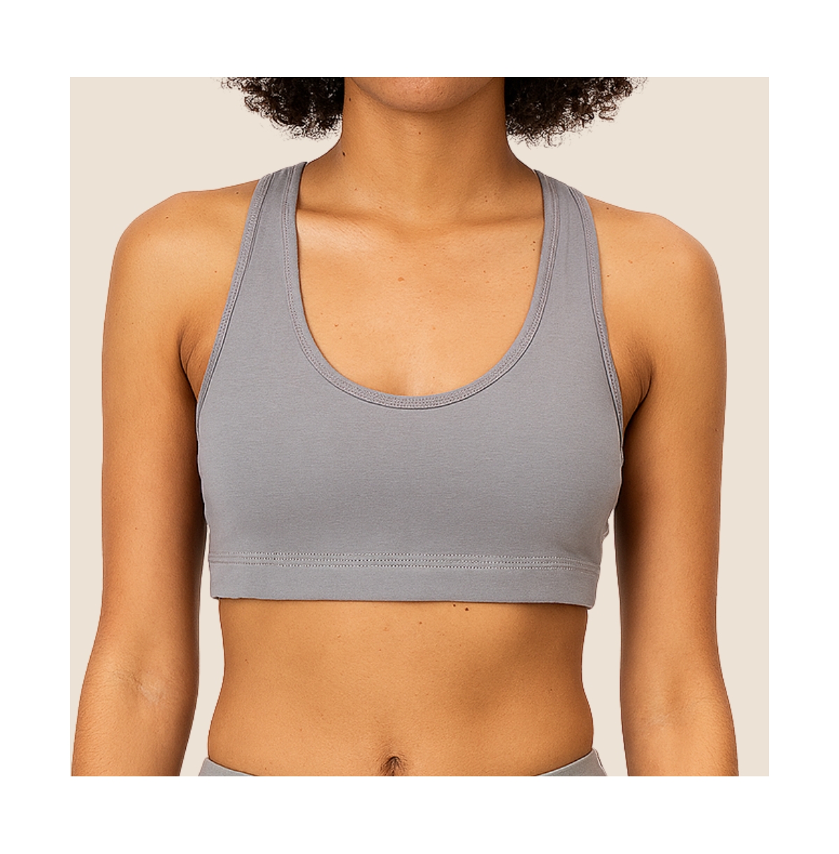 Click here for Meadow Womens Glide Cotton Racerback Bralette - Gr... prices