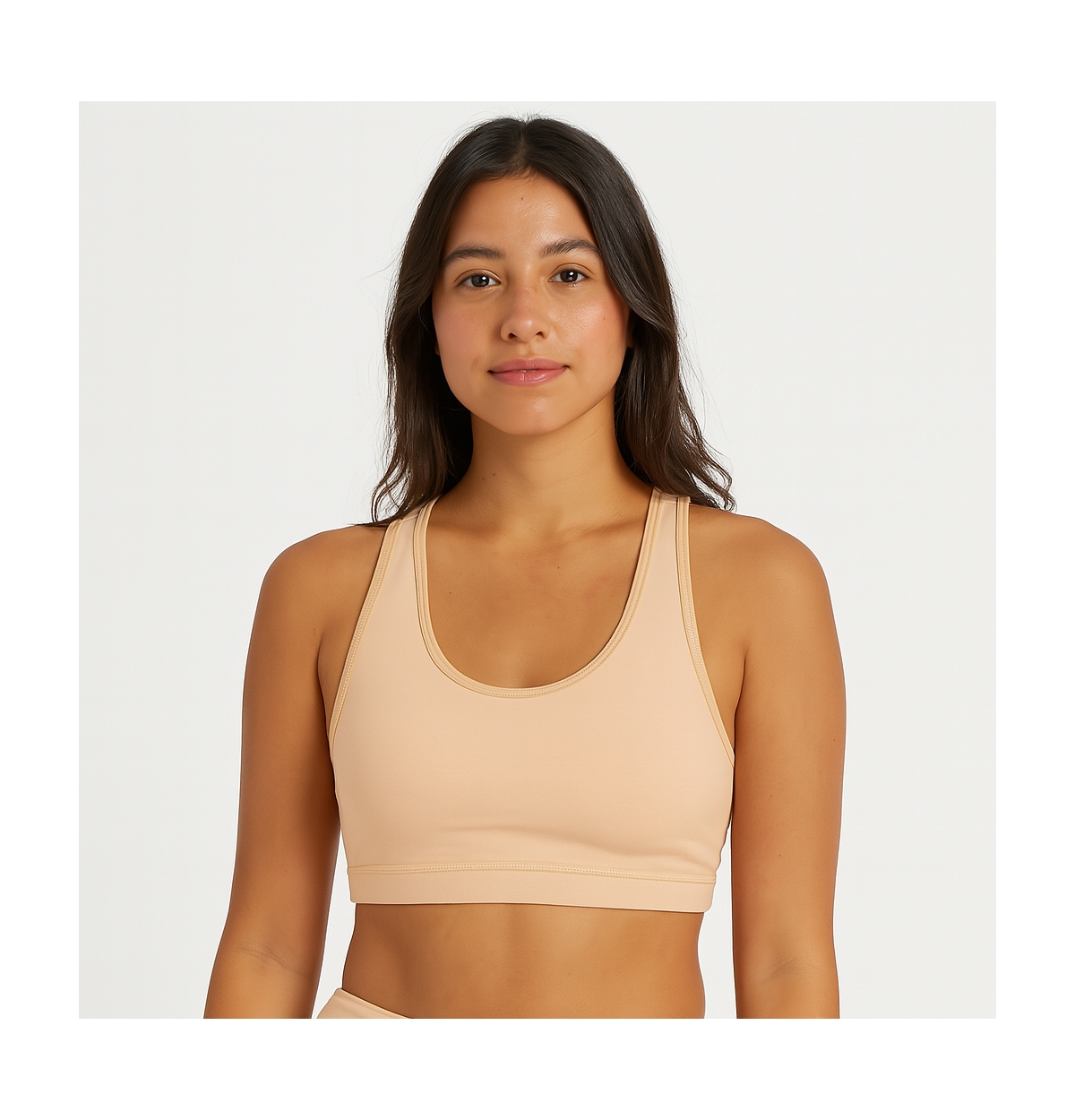 Click here for Meadow Womens Glide Cotton Racerback Bralette - Bu... prices
