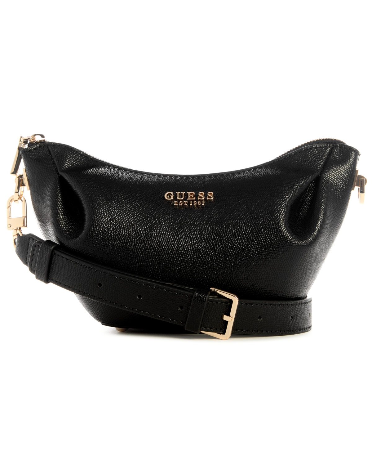 Click here for Guess Womens Amorette Top Zip Shoulder Bag - Black prices