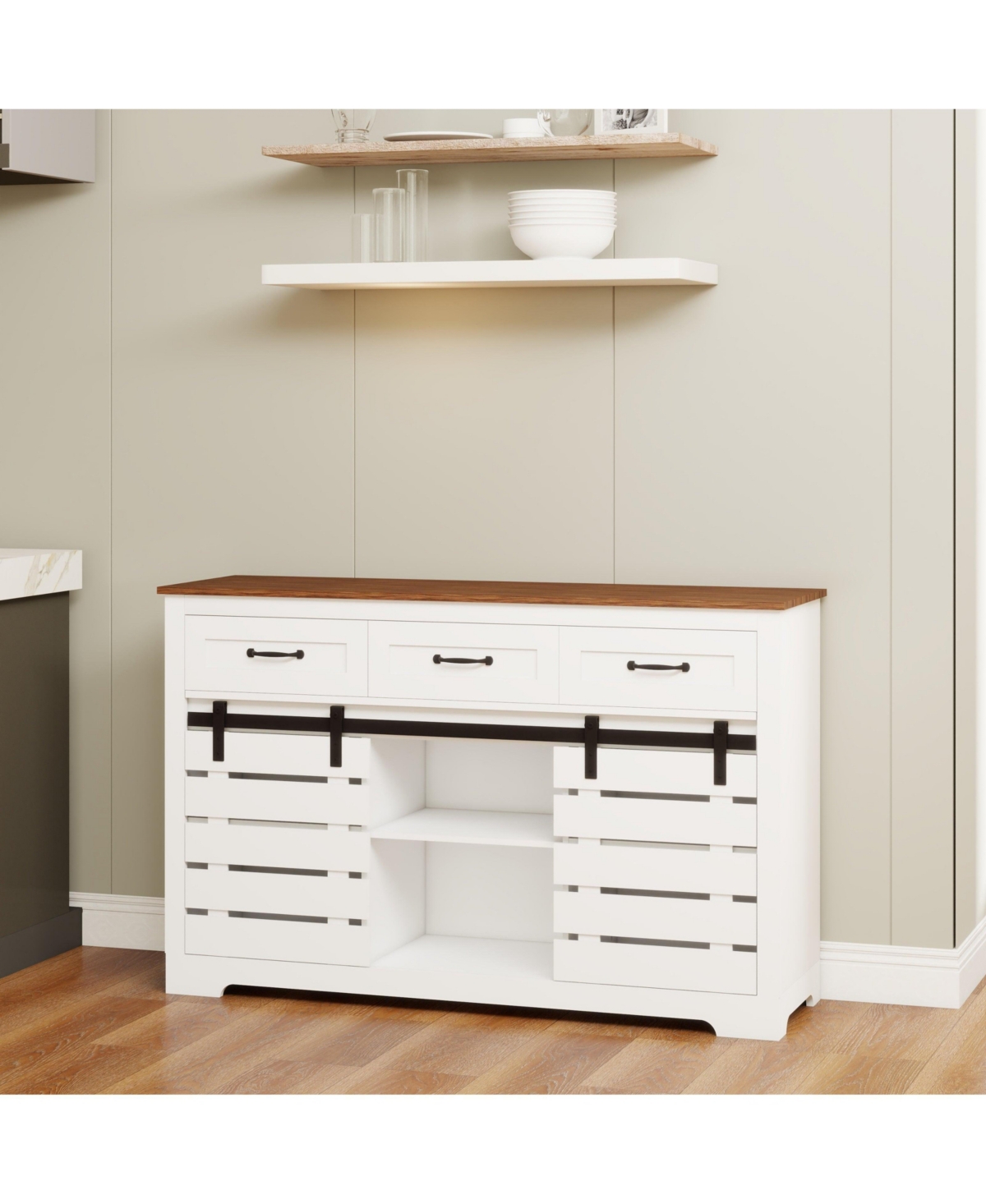 Click here for Casainc 53" Farmhouse Buffet Cabinet with 3 D... prices