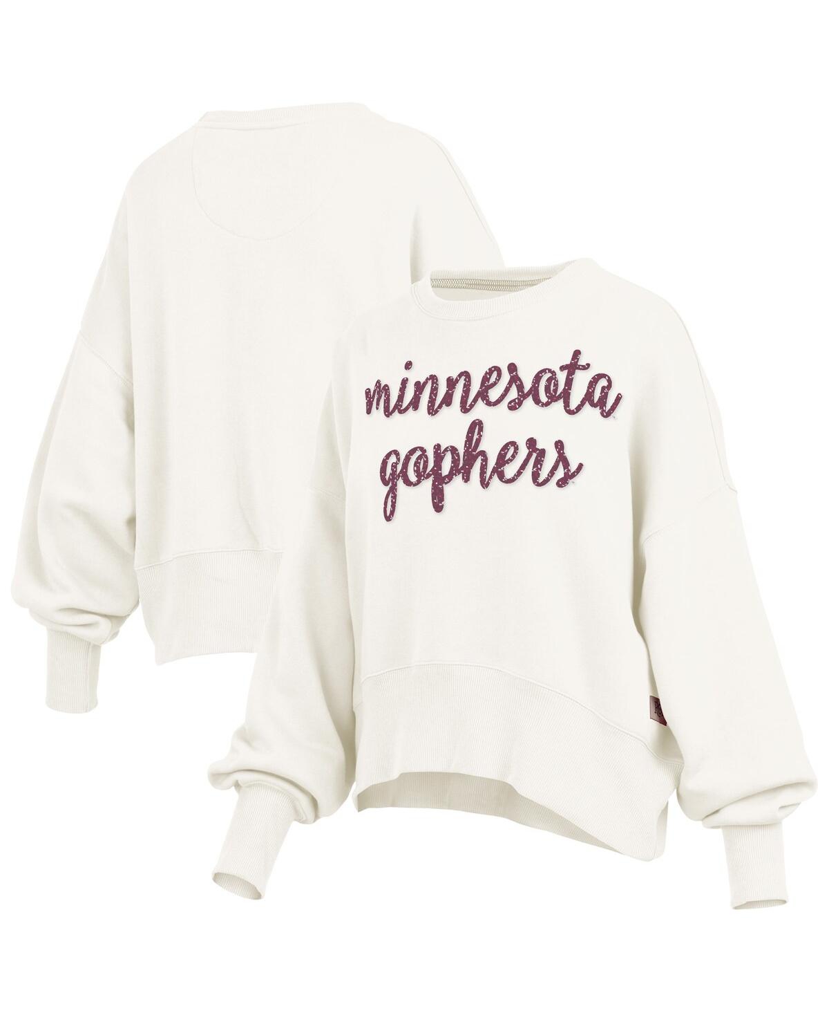Click here for Pressbox Womens Cream Minnesota Golden Gophers Ove... prices