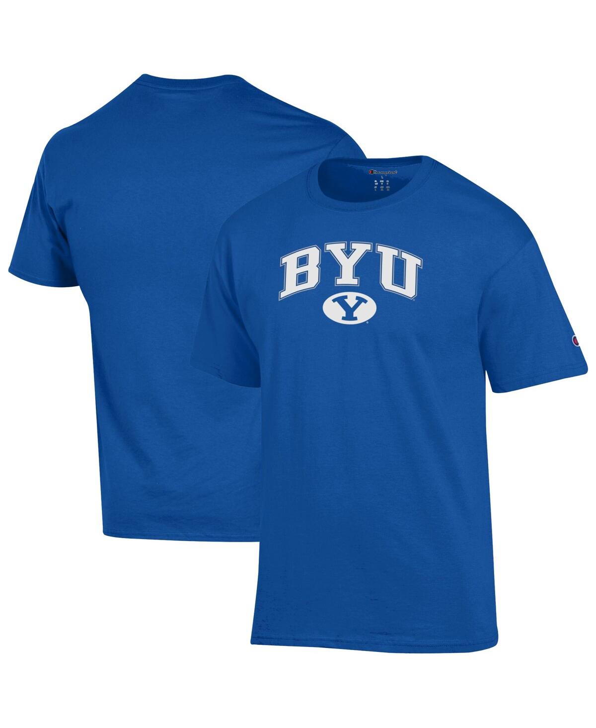 Click here for Champion Mens Royal Byu Cougars Arched Logo T-Shir... prices