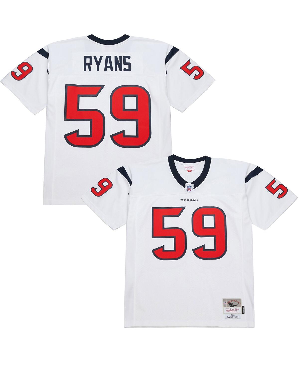 Click here for Mitchell Ness Mens DeMeco Ryans White Houston Texa... prices