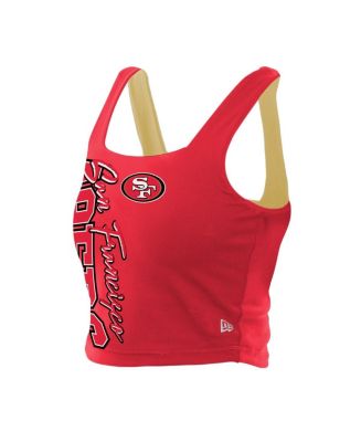 New Era Women's Scarlet/Black San Francisco 49ers Reversible Cropped ...