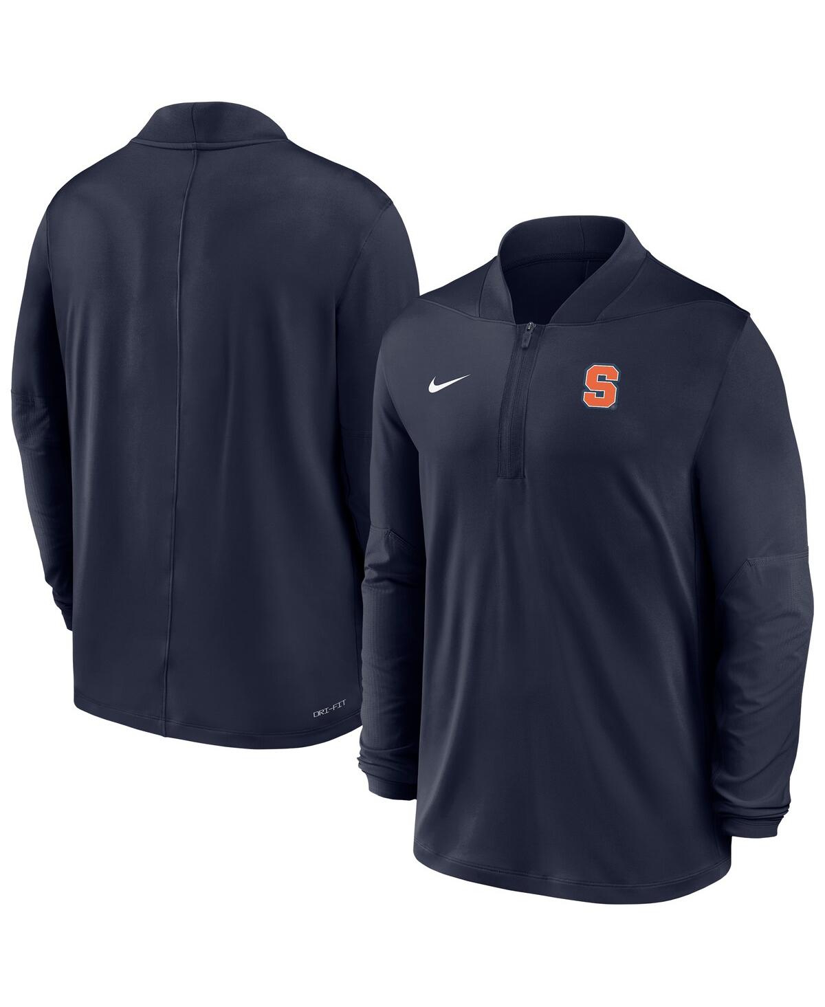 Click here for Nike Mens Navy Syracuse Orange Dri-fit Half-Zip Pu... prices