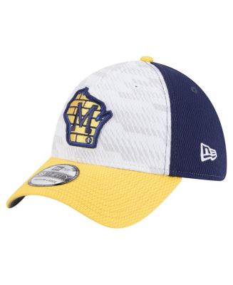 New Era Men's Navy/Gold Milwaukee Brewers 2025 MLB Clubhouse 39THIRTY ...