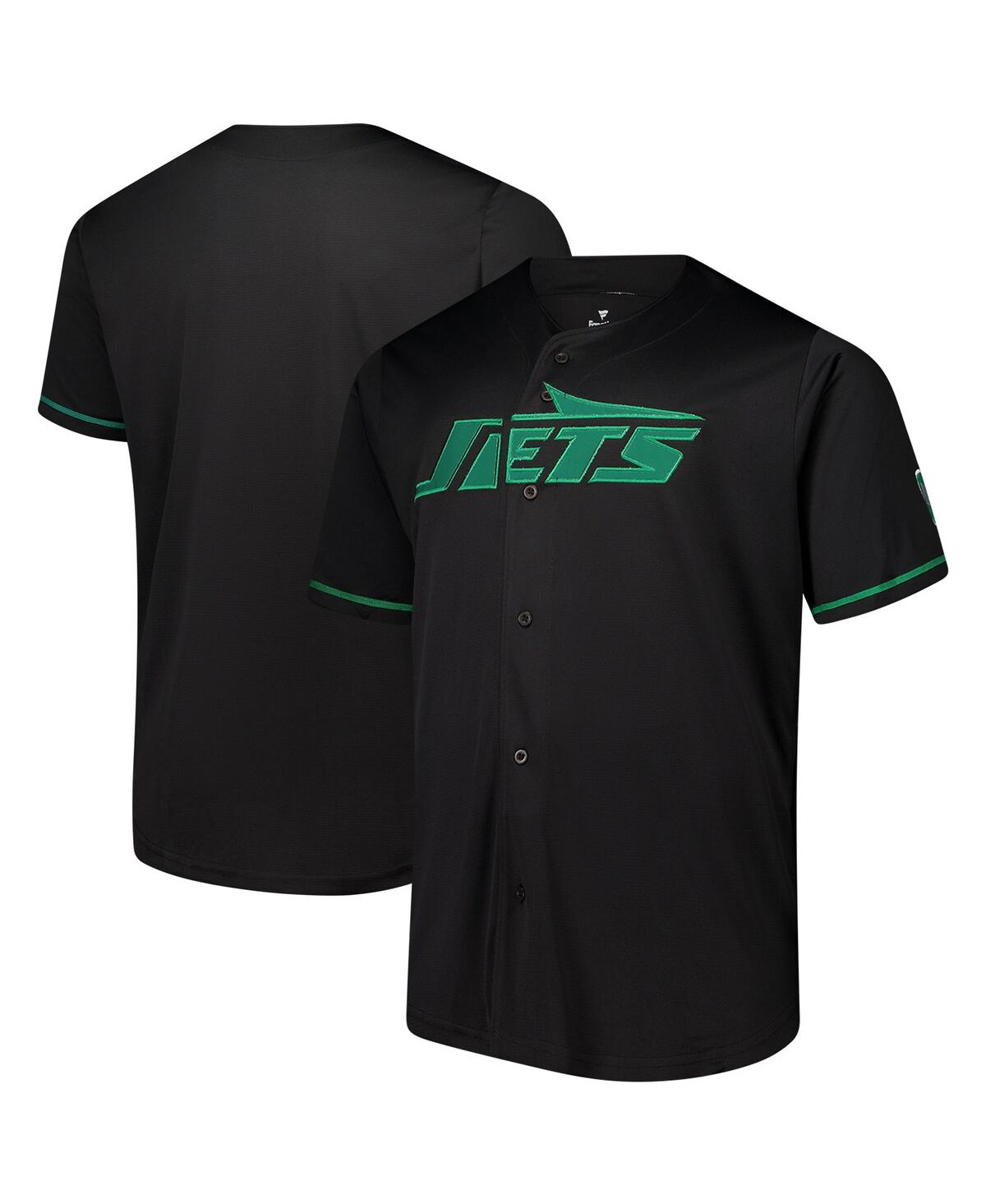 Click here for Fanatics Mens Black New York Jets Pop Full-Button... prices
