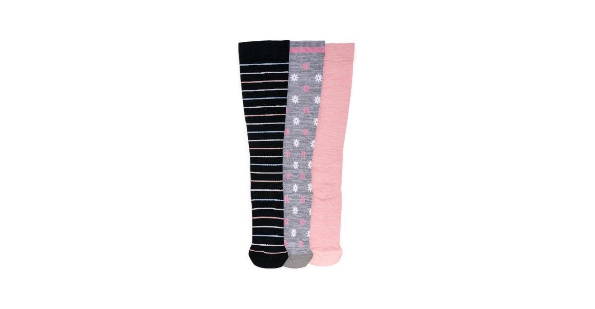 Click here for Muk Luks Womens 3 Pair Pack Compression Socks - Me... prices