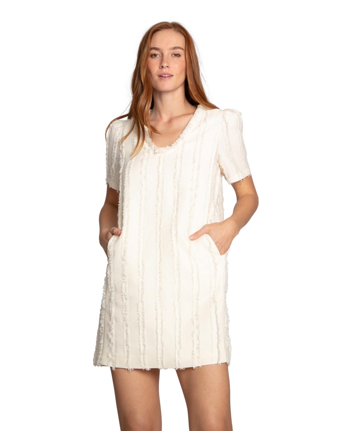 Click here for Belle & Bloom Solana Boho Fringe Mini Shift Dress... prices