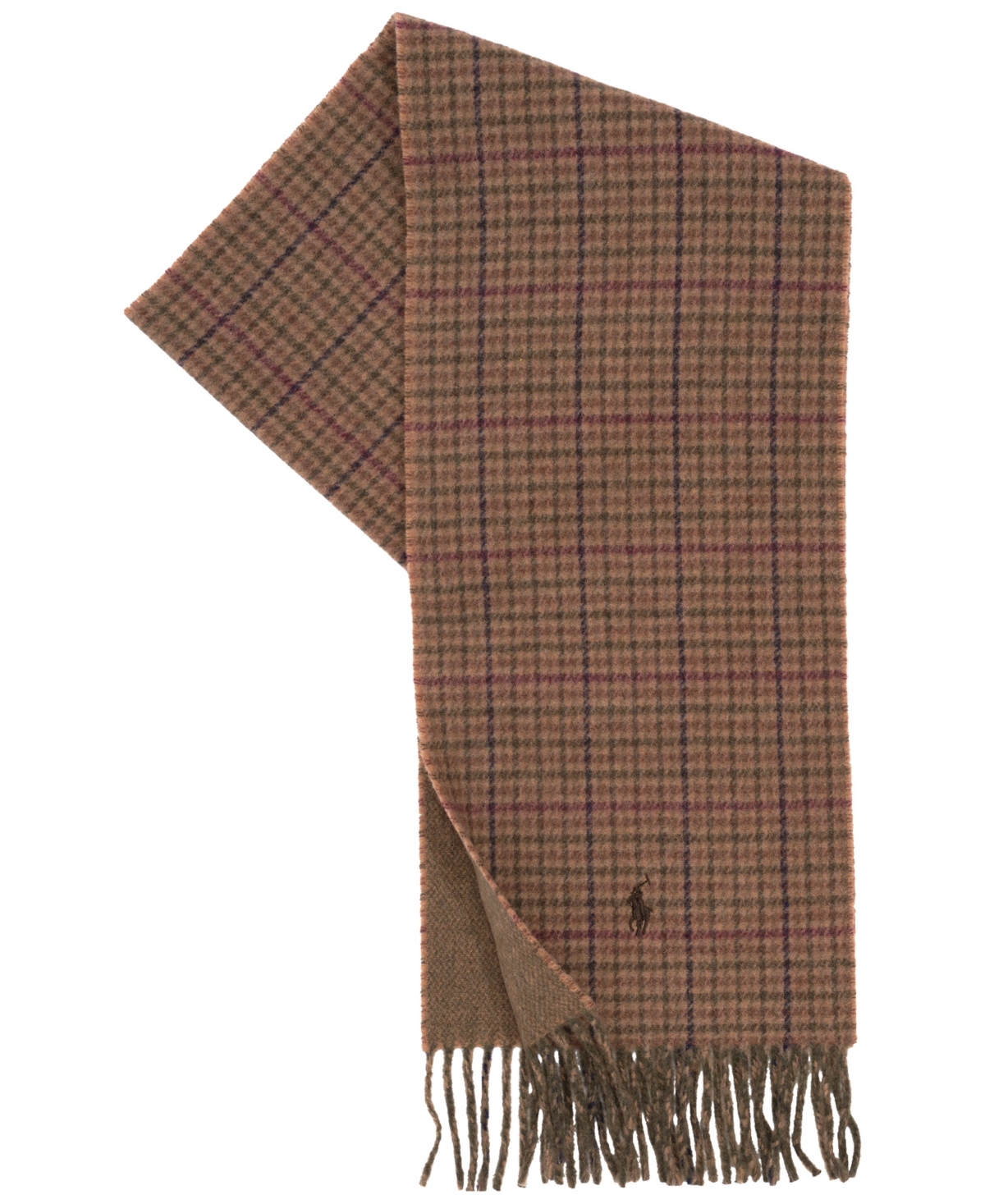 Polo Ralph Lauren Mens Double Face Menswear Scarf - Olive