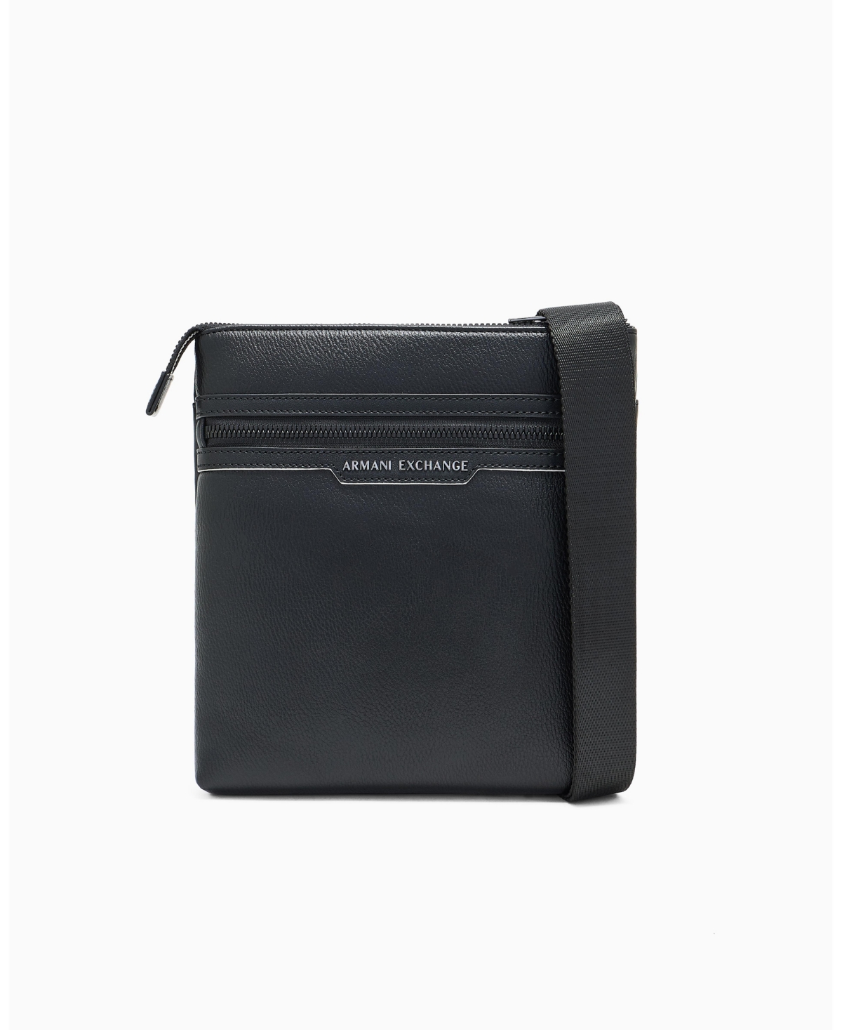 Click here for A|X Armani Exchange Mens Faux-Leather Flat Crossbo... prices