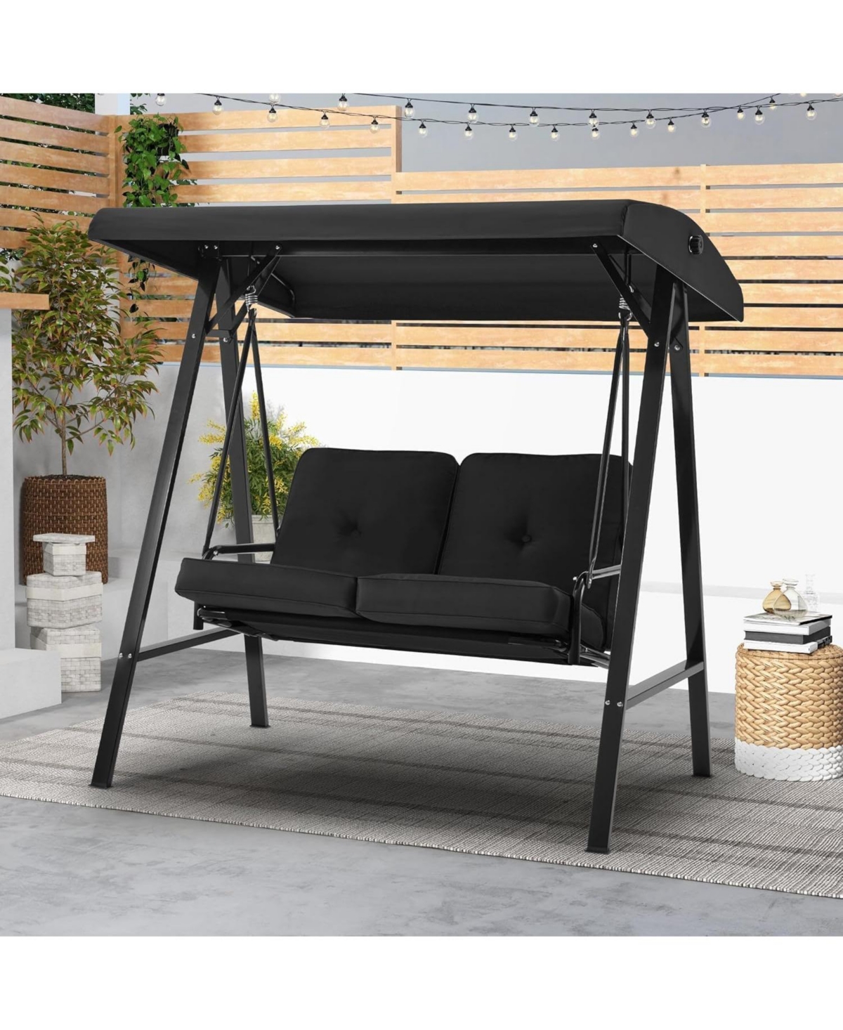 Click here for Aecojoy 2-Seat Porch Swings with Adjustable Canopy... prices