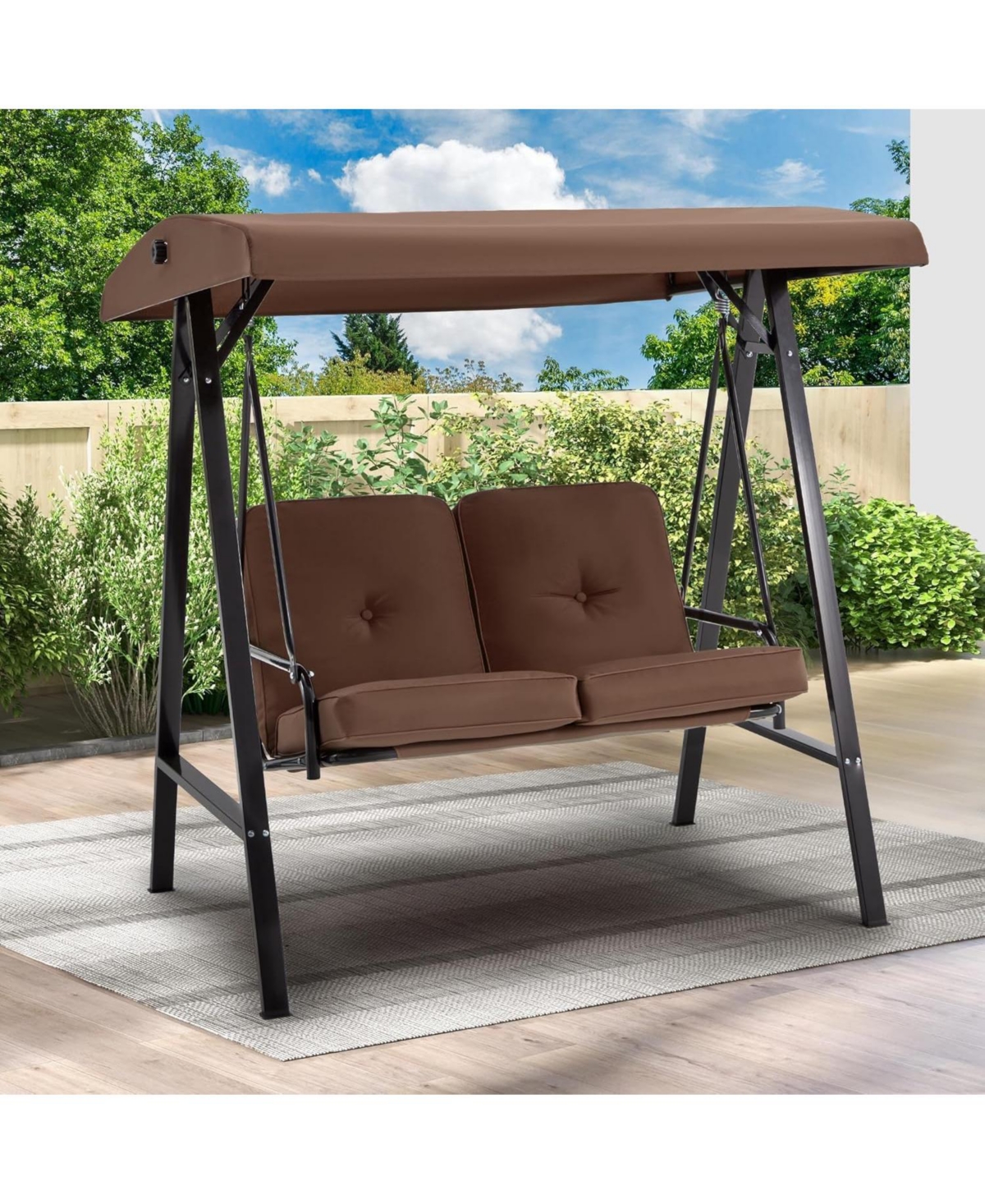 Click here for Aecojoy 2-Seat Porch Swings with Adjustable Canopy... prices