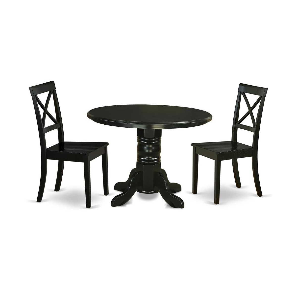 Click here for East West Furniture Dining Room Set Black  SHBO3-b... prices