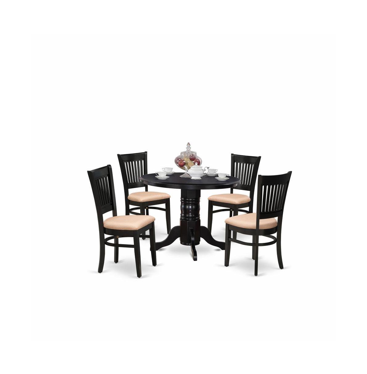 Click here for East West Furniture - SHVA5-blk-c - 5-Pc Kitchen D... prices