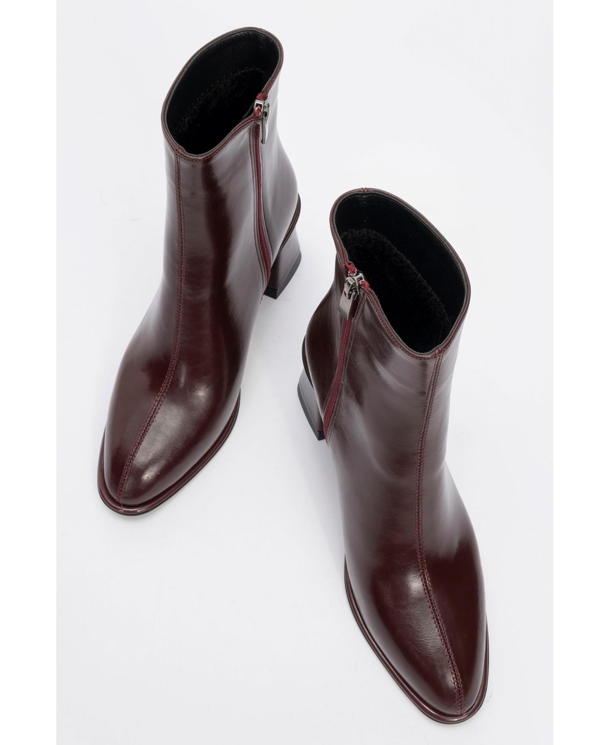 Click here for Prologue Shoes Maura Block Heel Boot (Women) - Bur... prices