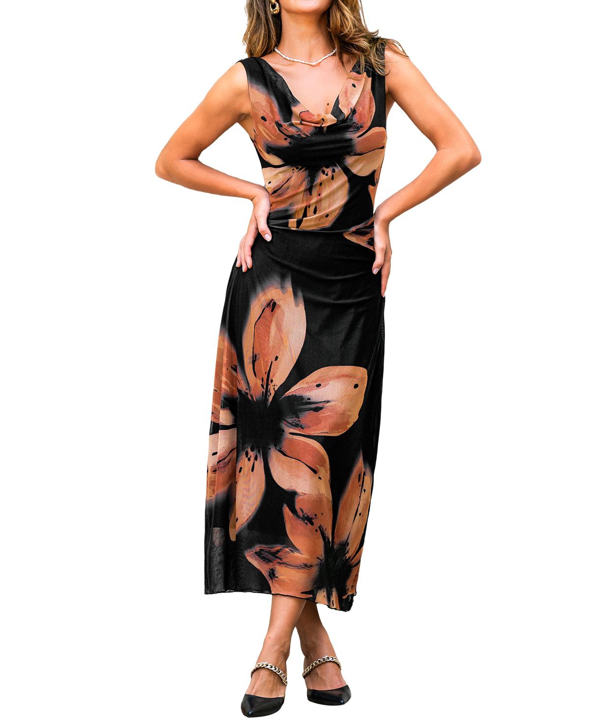 Click here for Cupshe Womens Petal Era Floral Maxi Beach Dress -... prices