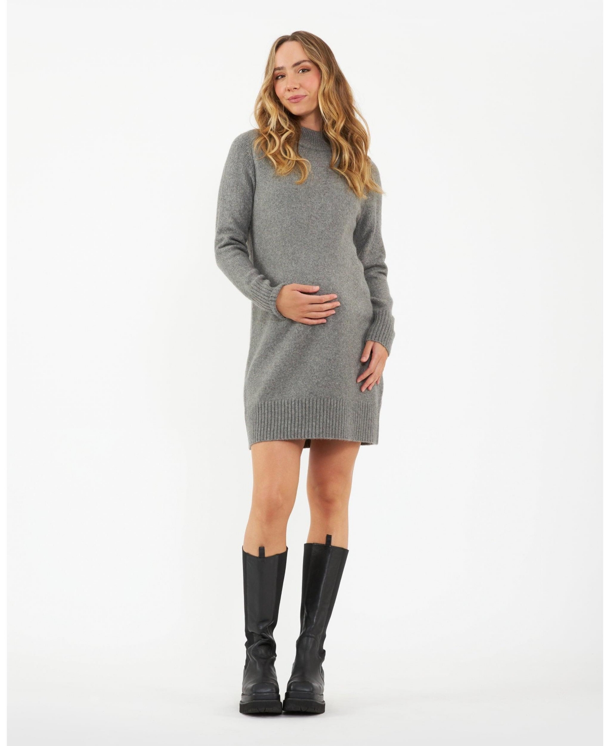 Click here for Ripe Maternity Maternity Ripe Brook Knit Dress - G... prices