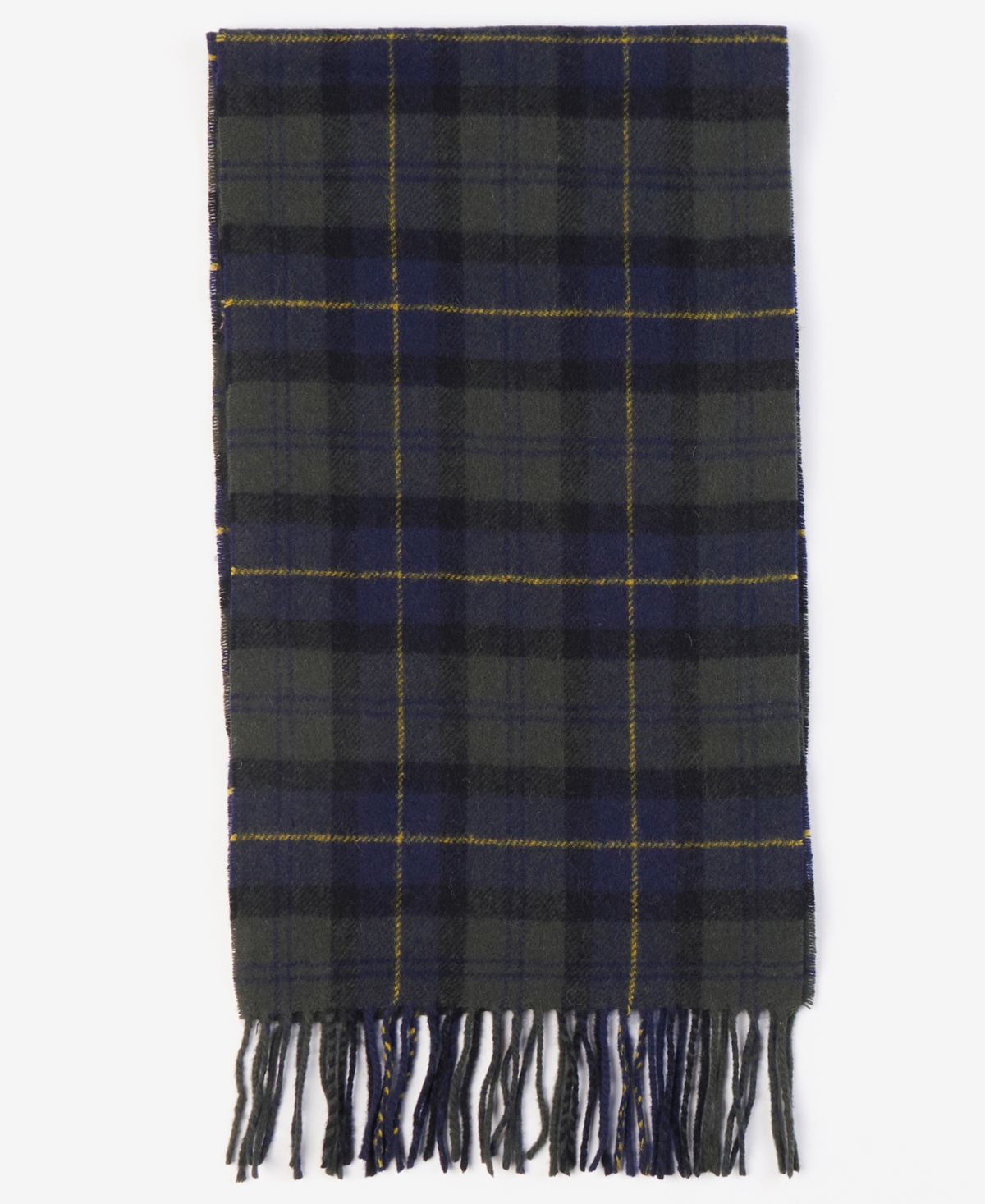Click here for Barbour Mens Classic Tartan Scarf - Olive Night prices