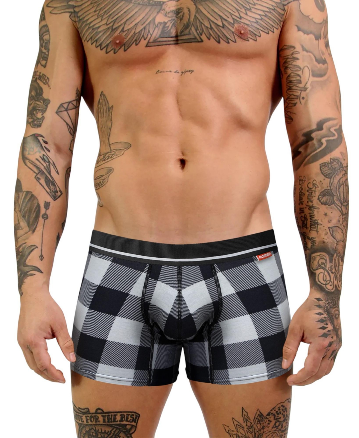 Click here for Mosmann Australia Mens Bamboo Trunks - Checkmate -... prices