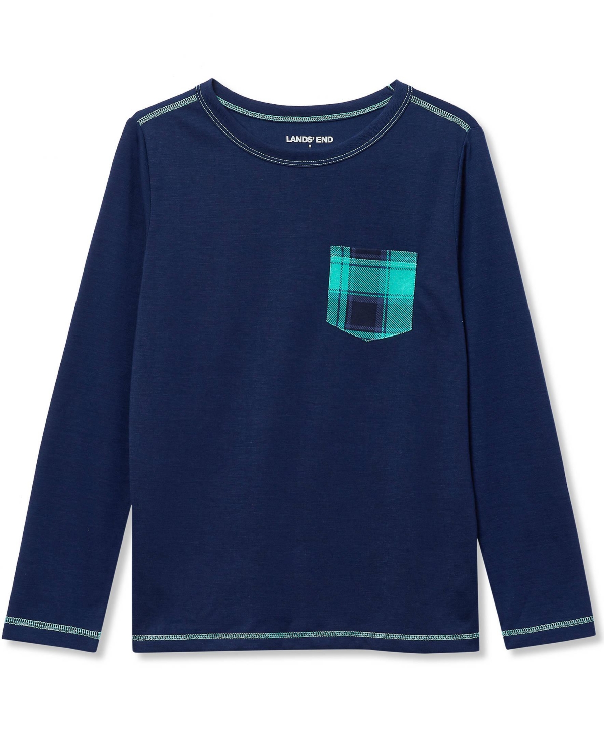 Click here for Lands End Big Girls Soft Jersey Pocket Sleep Top -... prices