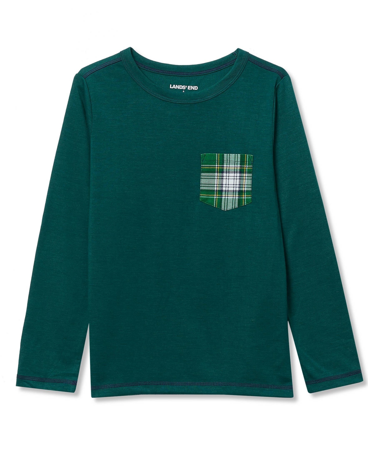Click here for Lands End Big Girls Soft Jersey Pocket Sleep Top -... prices