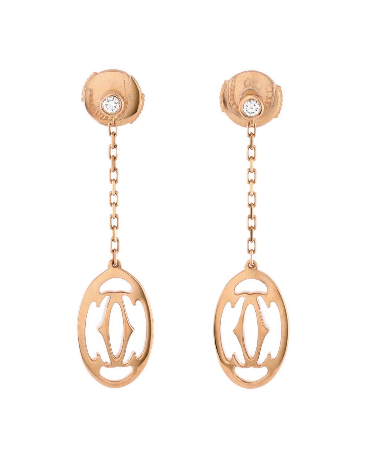 Click here for Pre-Owned Cartier Double C de Cartier Drop Earring... prices