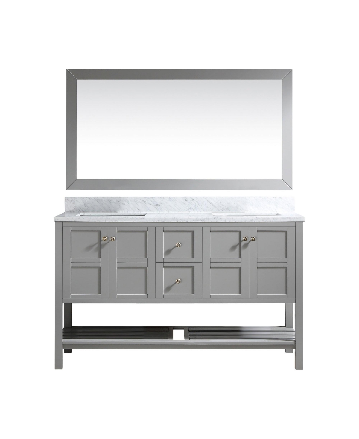 Click here for Casainc 60-Inch Solid Wood Bathroom Vanity with Ma... prices