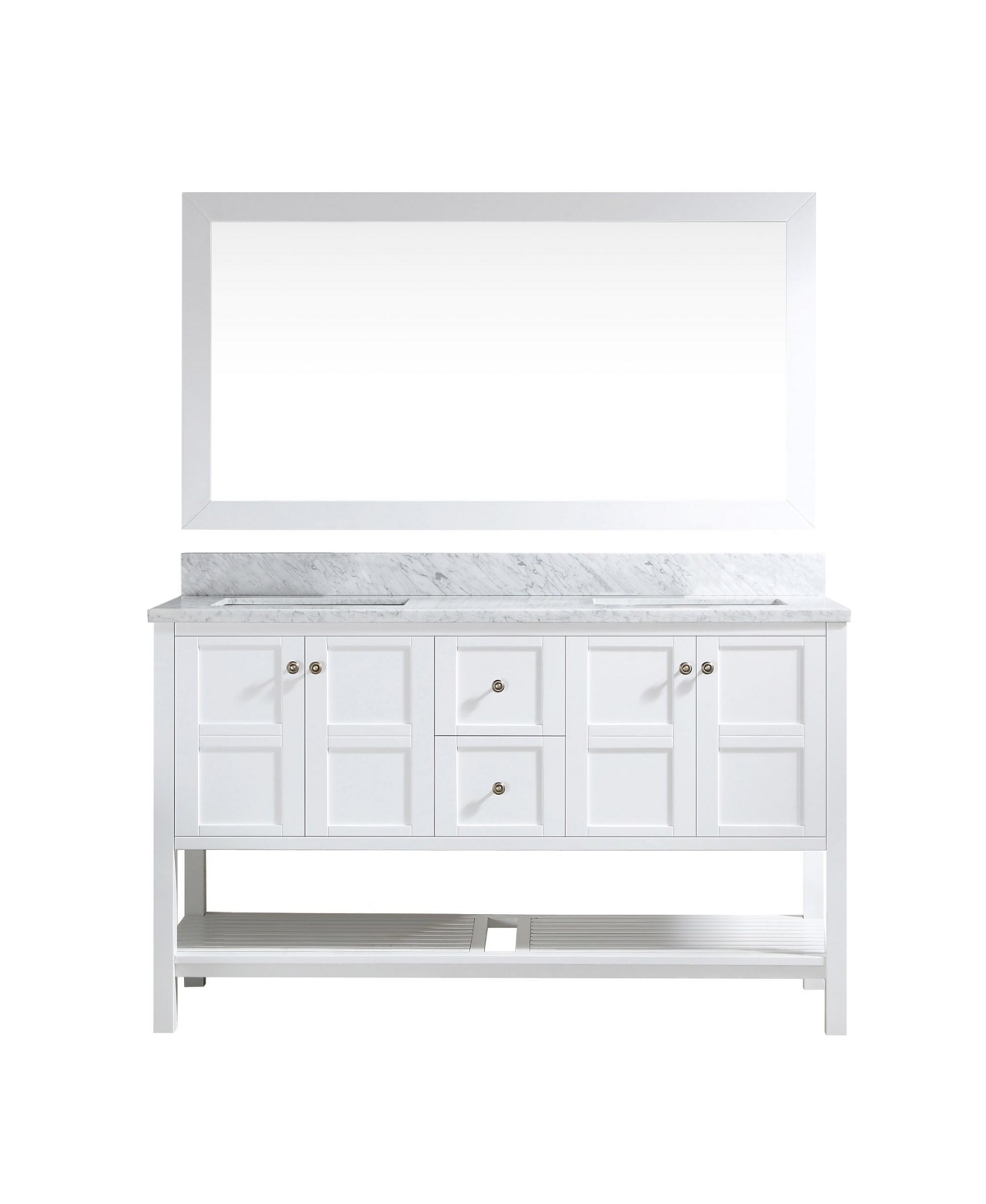 Click here for Casainc 60-Inch Solid Wood Bathroom Vanity with Ma... prices