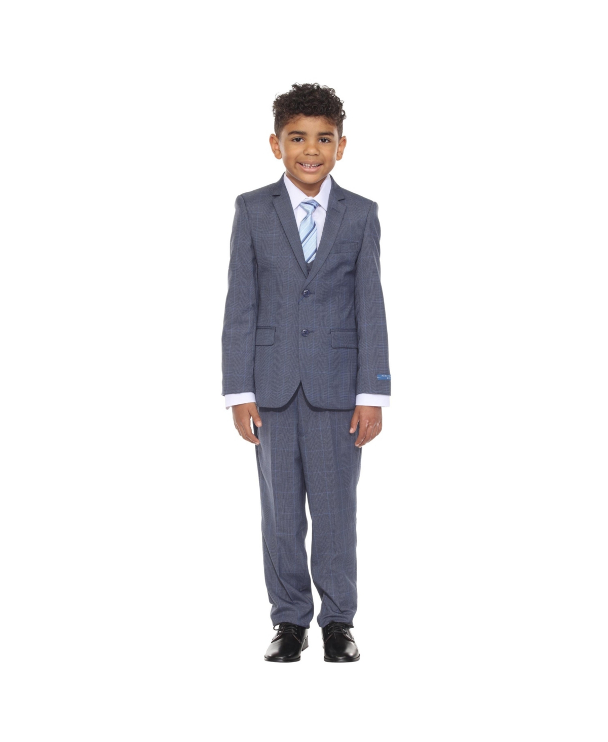 Click here for Perry Ellis Little Boys 5 Piece Windowpane Suit Ve... prices