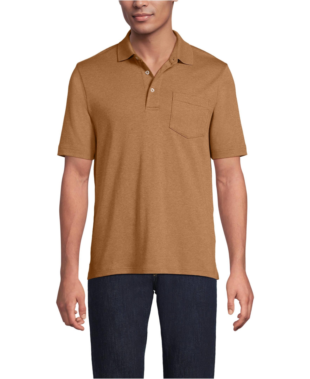 Click here for Lands End Mens Tall Short Sleeve Cotton Supima Pol... prices