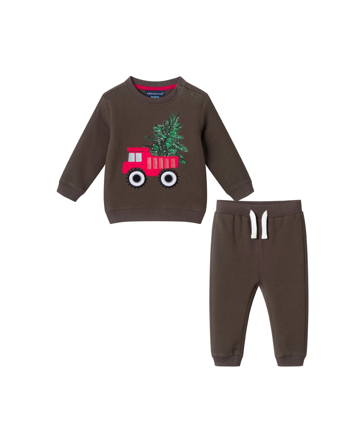 Click here for Andy & Evan Baby Boys Truck Applique Matching Set... prices