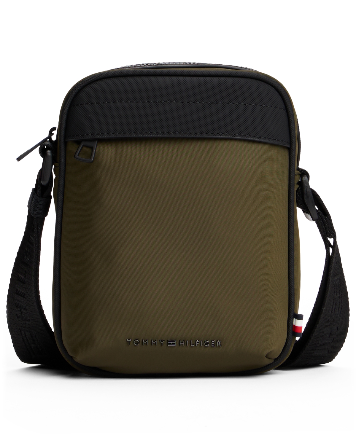 Click here for Tommy Hilfiger Mens Mini Reporter Bag - Army Green prices