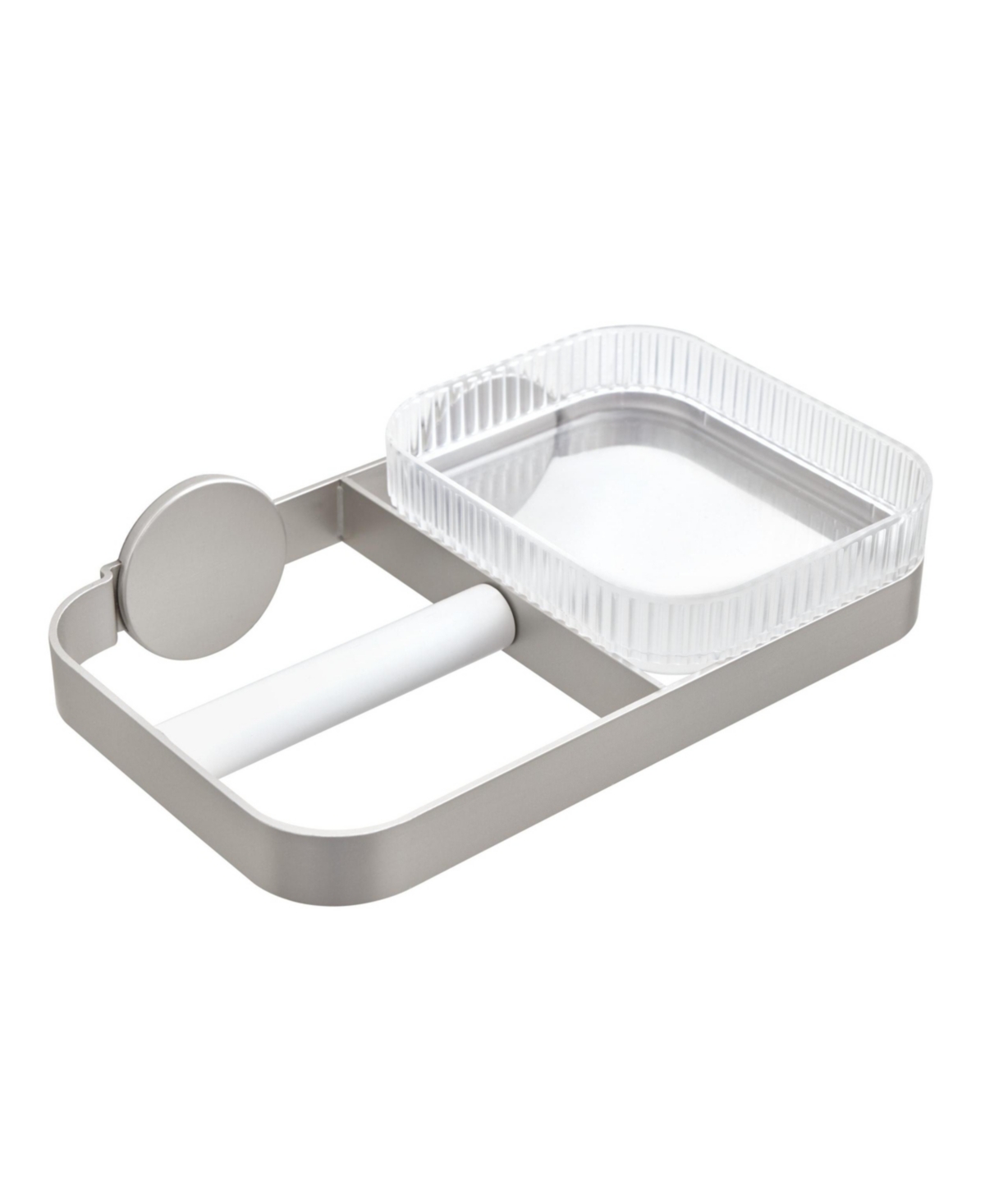 Click here for iDesign Wall Mounted Paper Holder with Shelf - Cle... prices