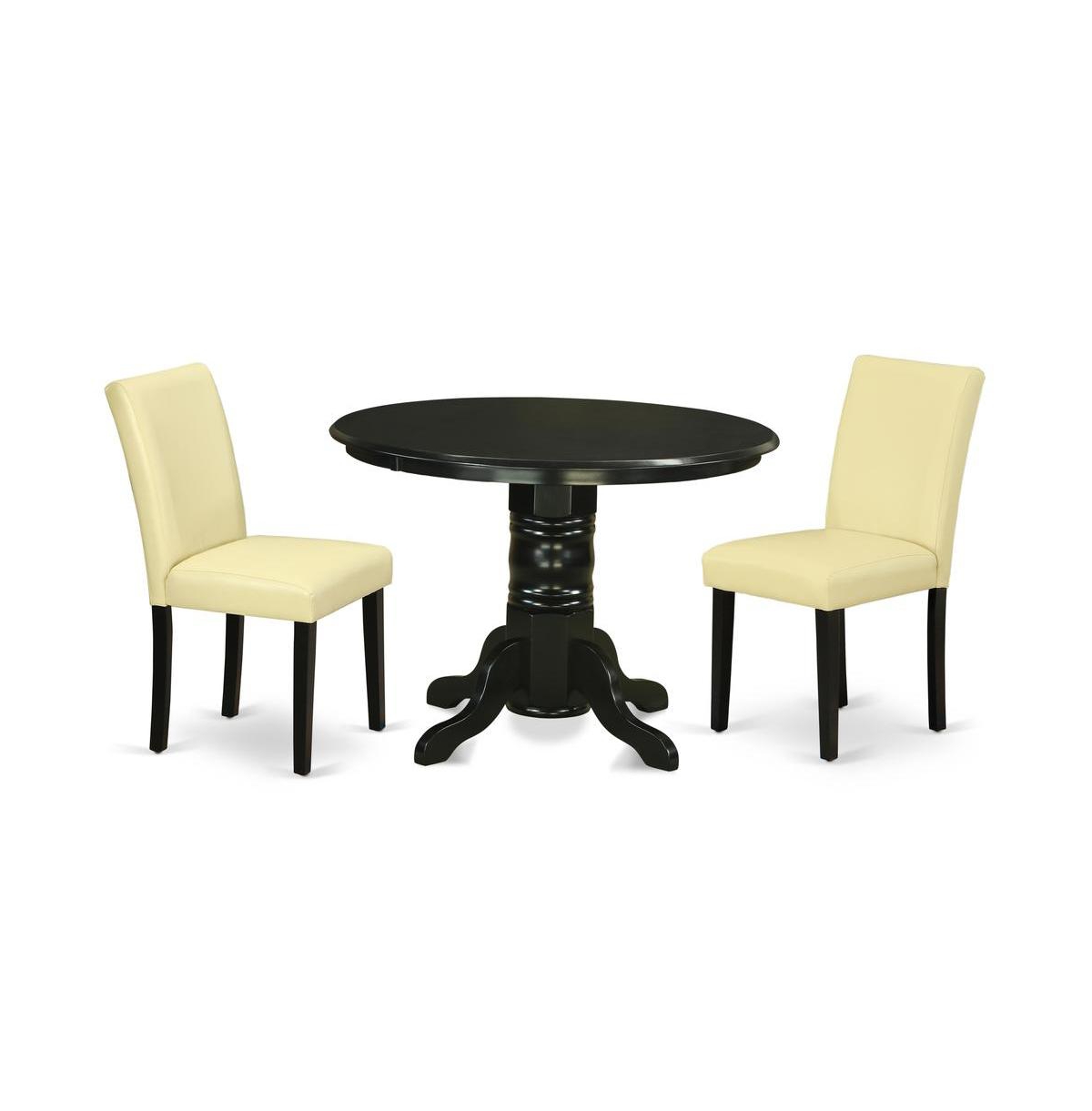 Click here for East West Furniture Dining Room Set Black  SHAB3-b... prices
