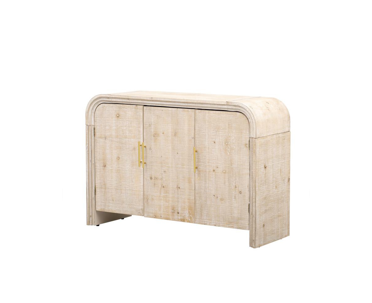 Click here for Casainc Retro Minimalist Curved Cabinet with Gold... prices