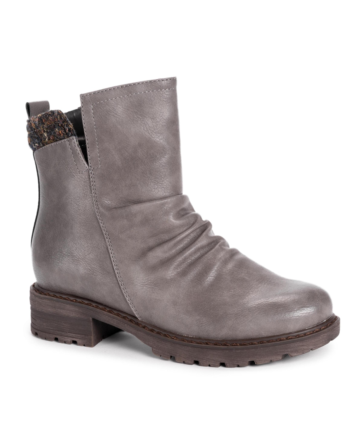 Click here for Muk Luks Womens Logger Banff Boots - Grey prices