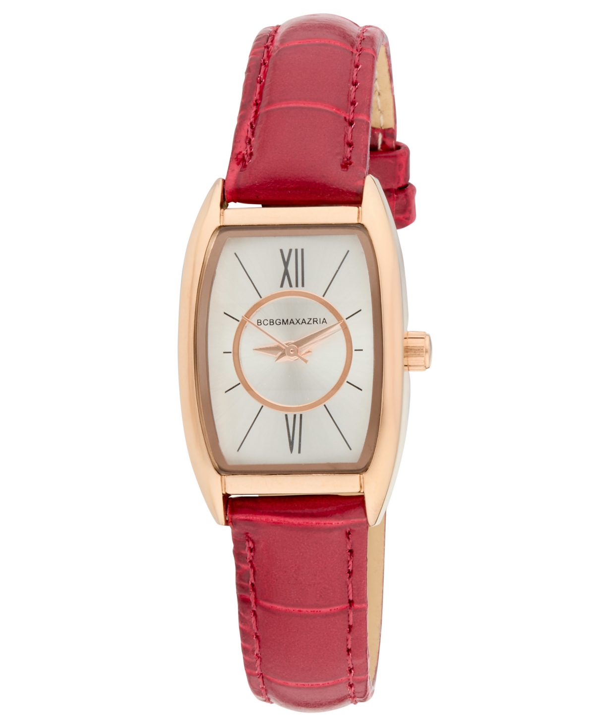 Click here for Bcbgmaxazria Womens Modena Red Leather Strap Watch... prices
